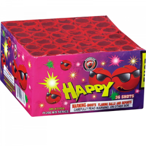 200 Gram Cakes l 36 Shot Large Happy - Fireworks City